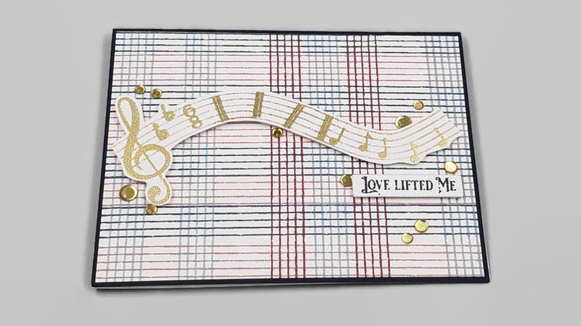 Love Lifted Me Musical Notes Religious Greeting Card - Etsy