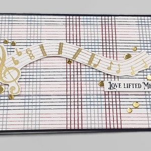 Love Lifted Me Musical Notes Religious Greeting Card - Etsy