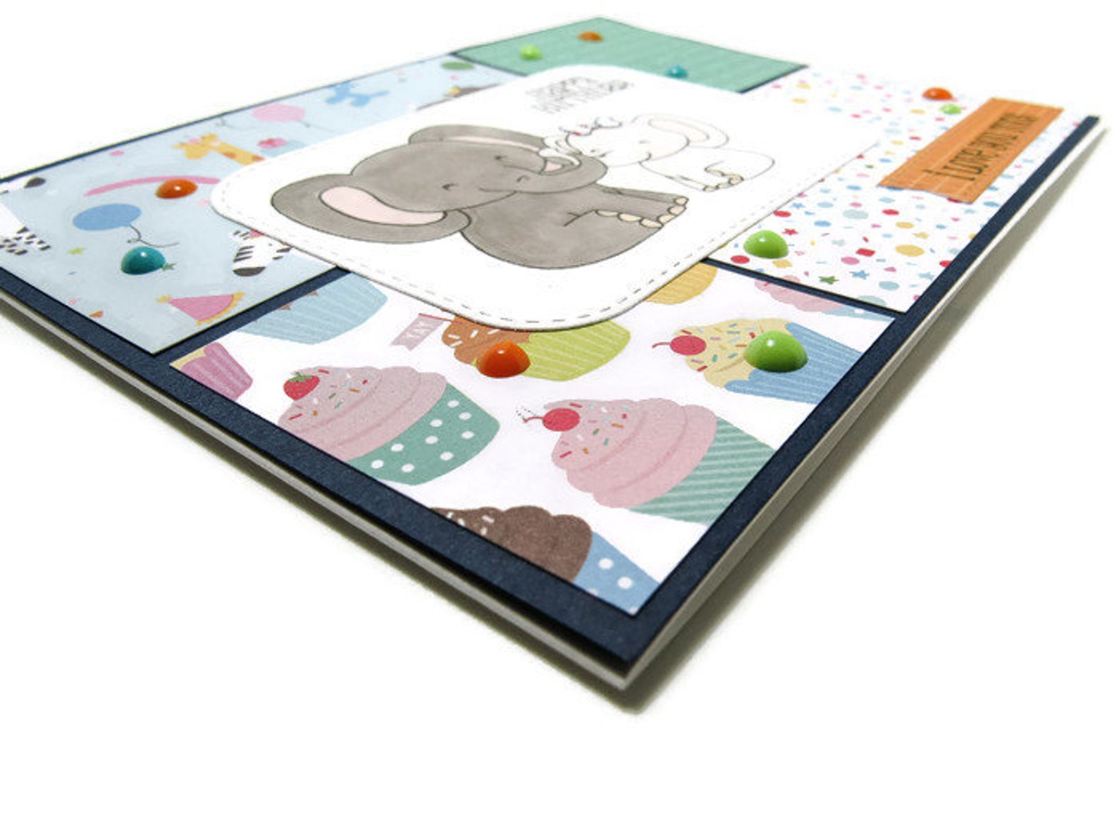 Handmade Elephant Birthday Card for A Girl With Animal - Etsy