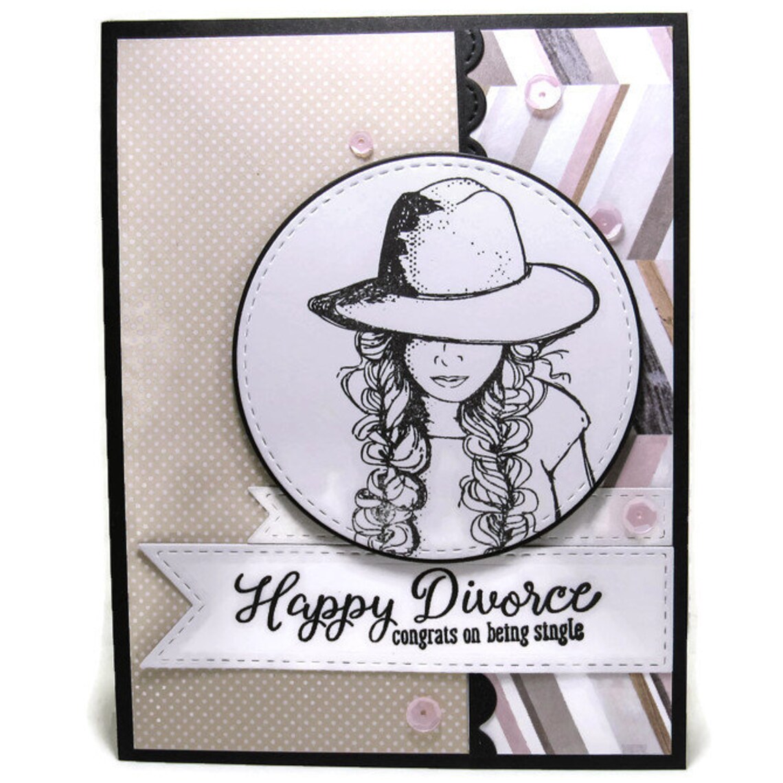 Handmade Happy Divorce Congrats on Being Single Card With Tan - Etsy