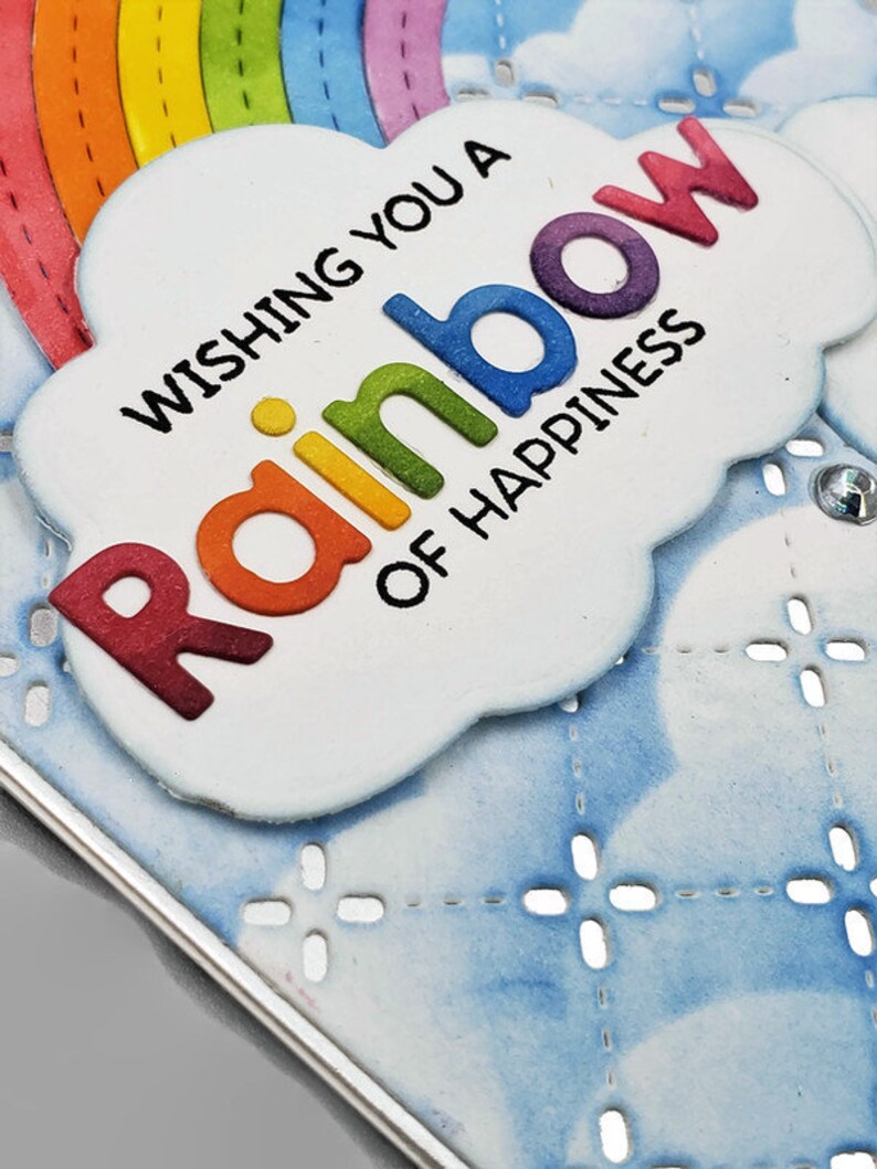 Wishing You A Rainbow of Happiness Encouragement Card - Etsy
