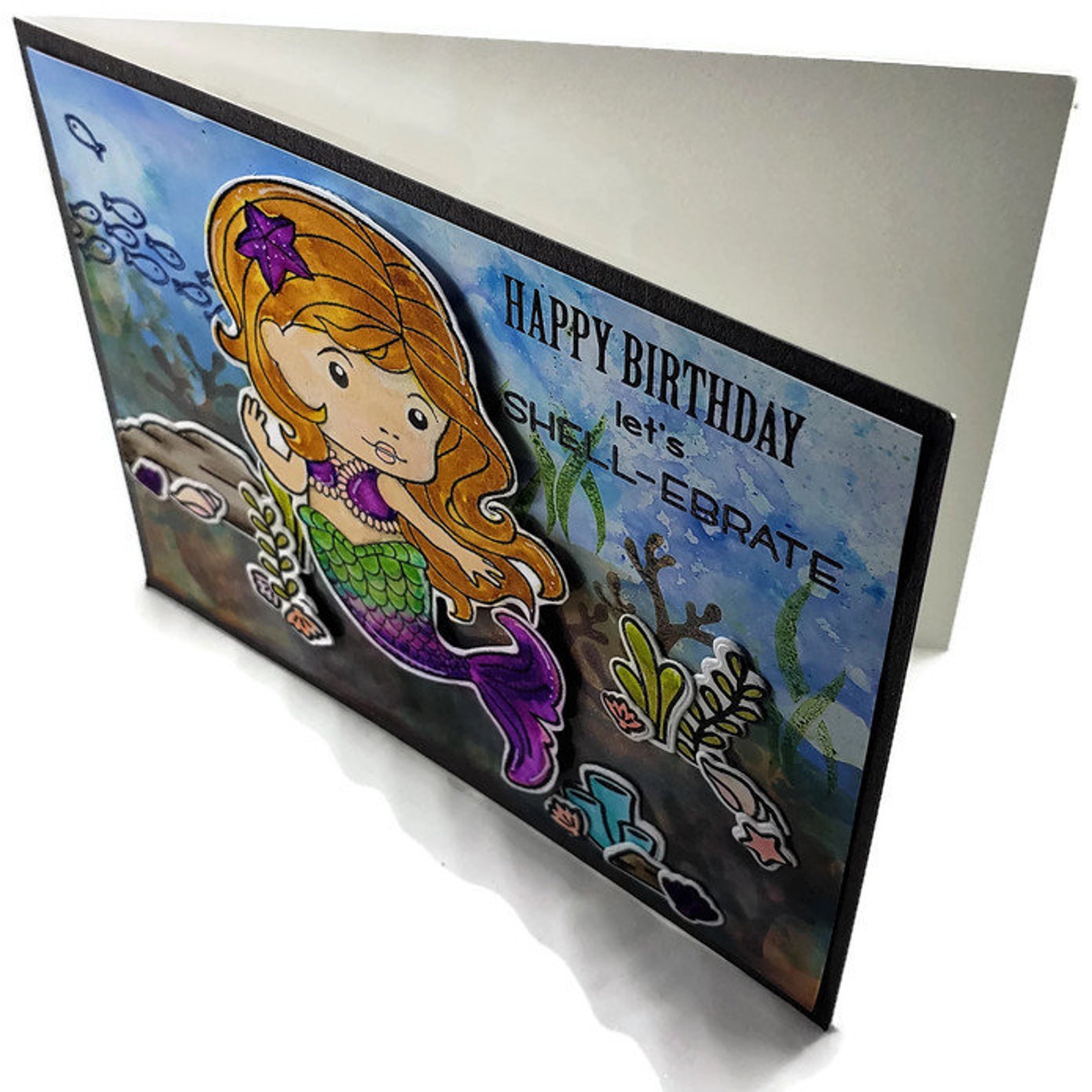 Handmade Birthday Card Happy Birthday Let's SHELLEBRATE | Etsy