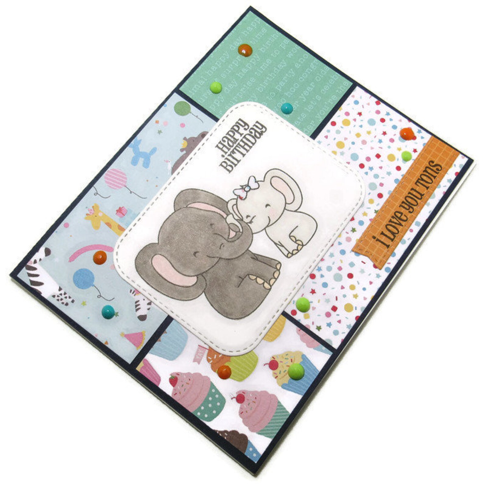 Handmade Elephant Birthday Card for A Girl With Animal - Etsy