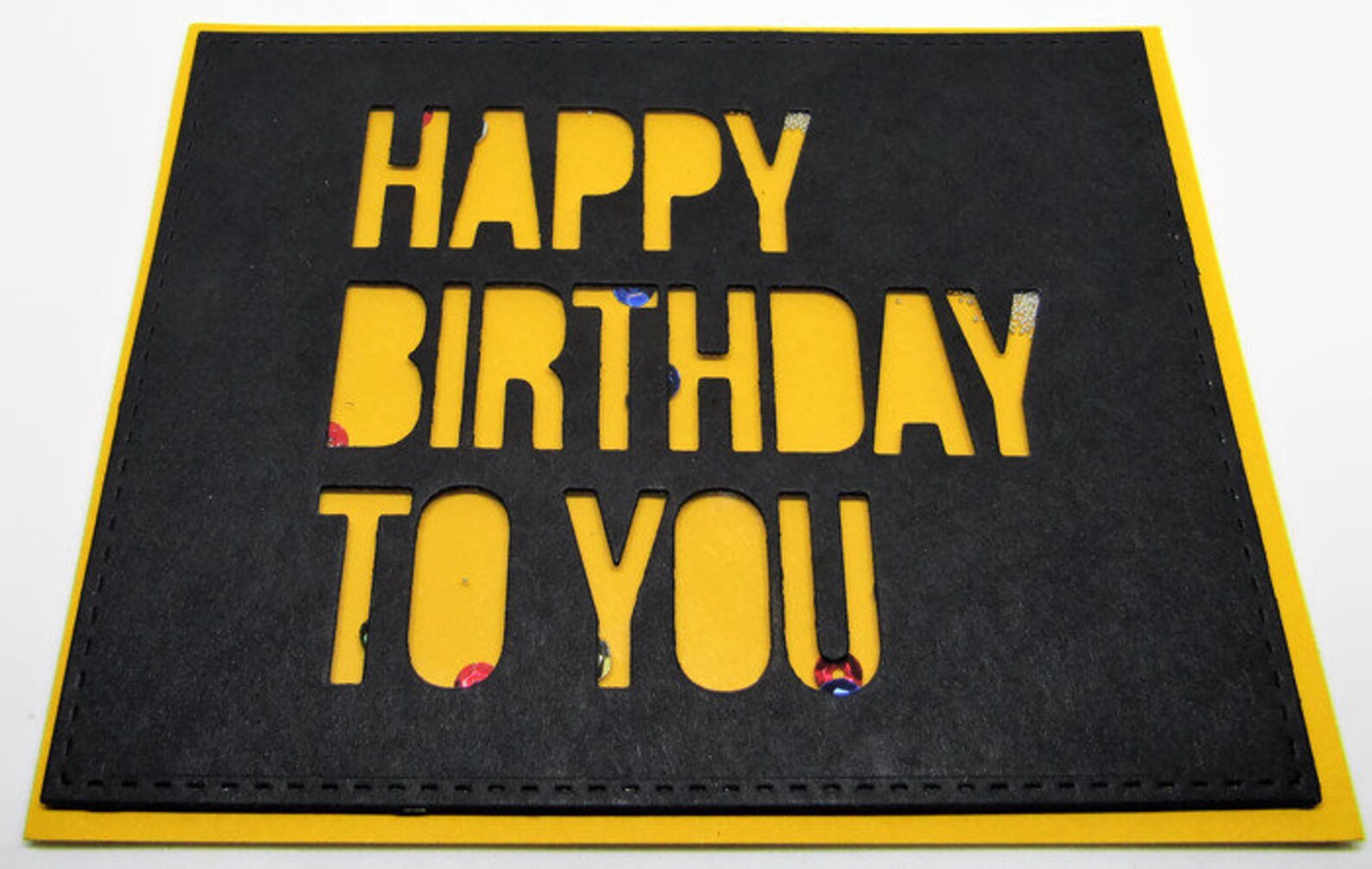 Birthday Card Happy Birthday Interactive Card Shaker - Etsy