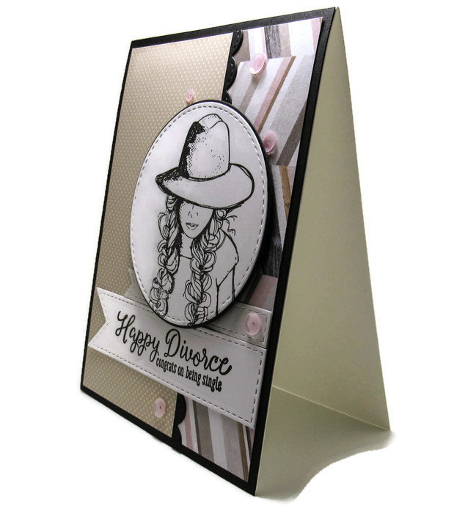 Handmade Happy Divorce Congrats on Being Single Card With Tan - Etsy