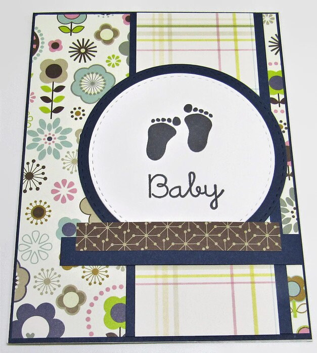 Baby Handmade New Baby Card Expecting Mother Card Homemade Card Die Cut ...