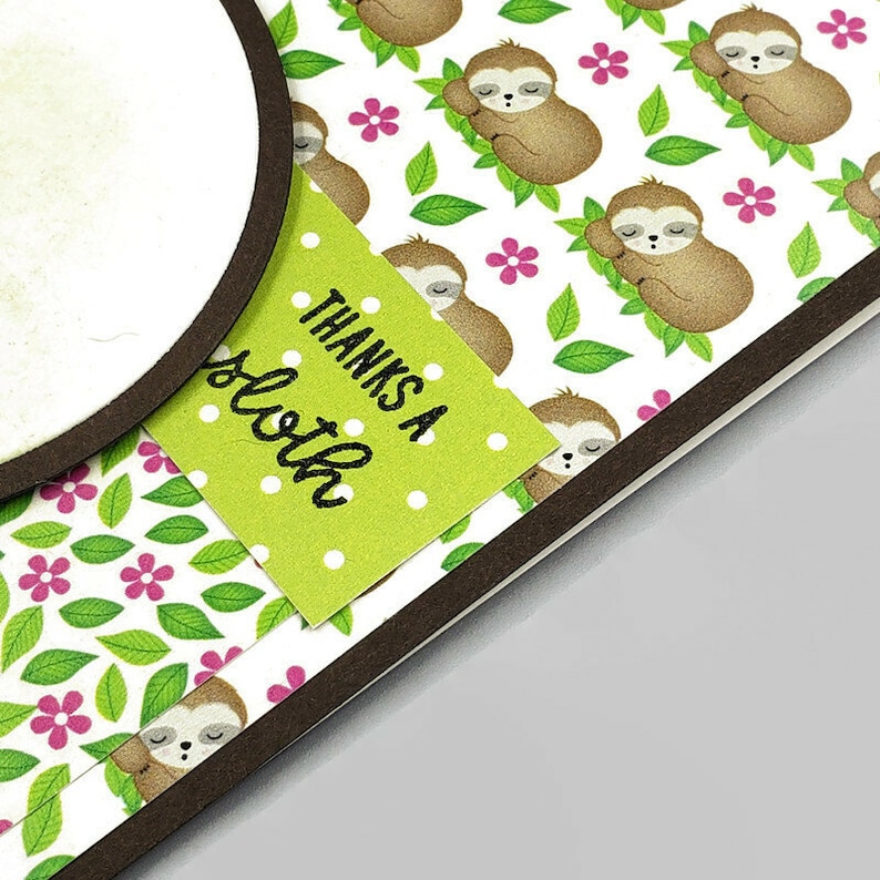 Thanks A Sloth Thank You Card 2019249 - Etsy