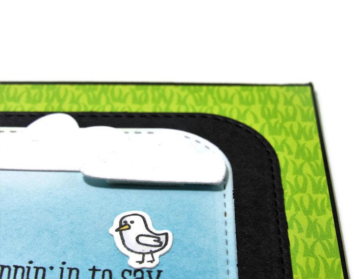 Handmade Droppin' in to Say Sorry Card With Panda Standing Among the ...