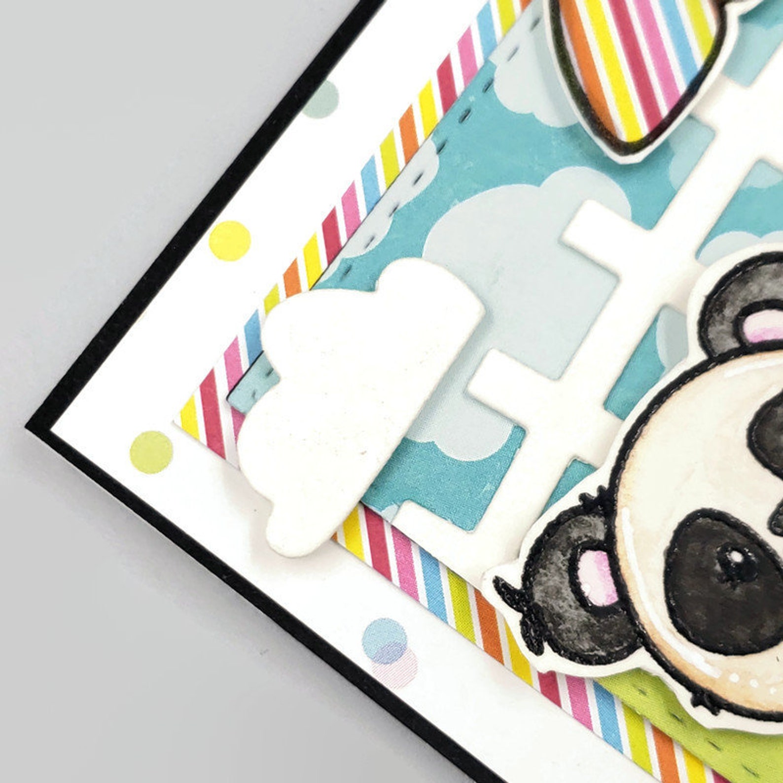 Hey Cutie Pie Panda & Chick on A Picnic With Pie Greeting - Etsy