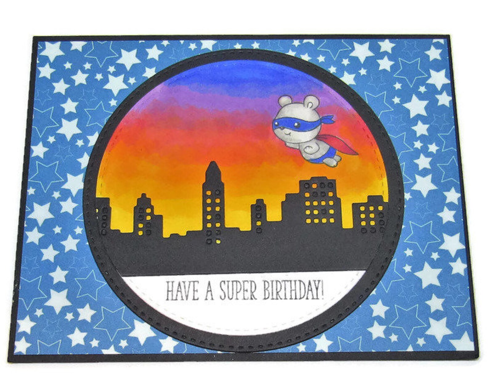 Have A Super Birthday Handmade Card Super Hero Card - Etsy