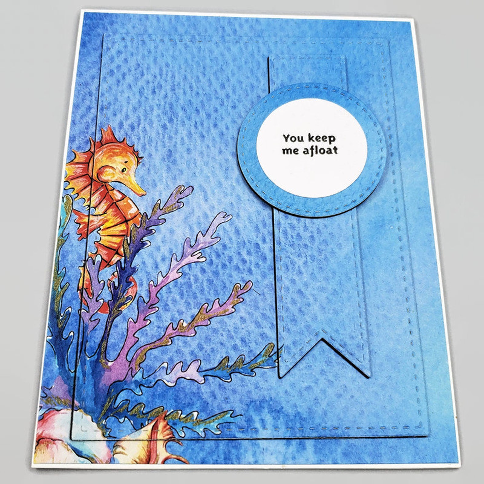 You Keep Me Afloat Ocean Themed Love Card 2019233 - Etsy