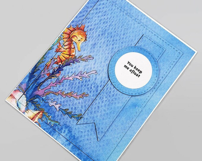 You Keep Me Afloat Ocean Themed Love Card 2019233 - Etsy