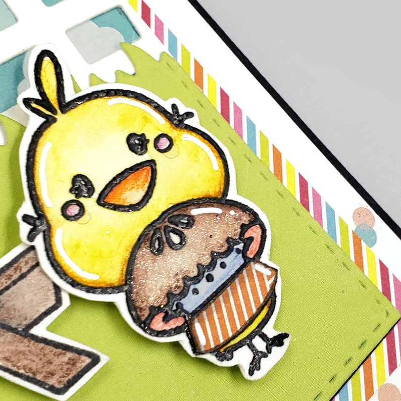 Hey Cutie Pie Panda & Chick on A Picnic With Pie Greeting - Etsy