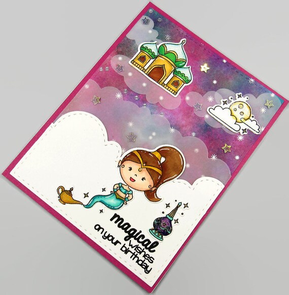 Magical Wishes on Your Birthday Genie in A Bottle Greeting - Etsy Canada