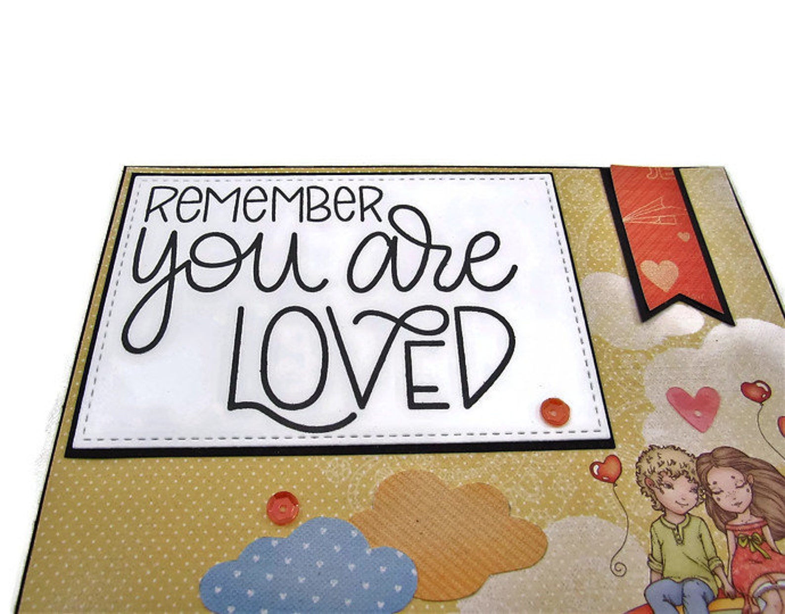 Handmade Love Card Remember You Are Loved Cute Couple - Etsy