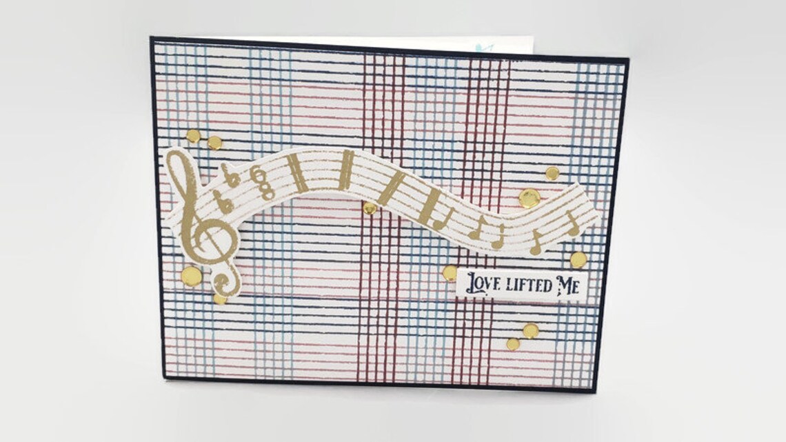 Love Lifted Me Musical Notes Religious Greeting Card - Etsy