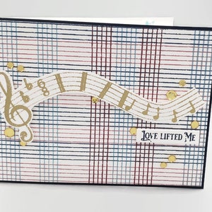 Love Lifted Me Musical Notes Religious Greeting Card - Etsy
