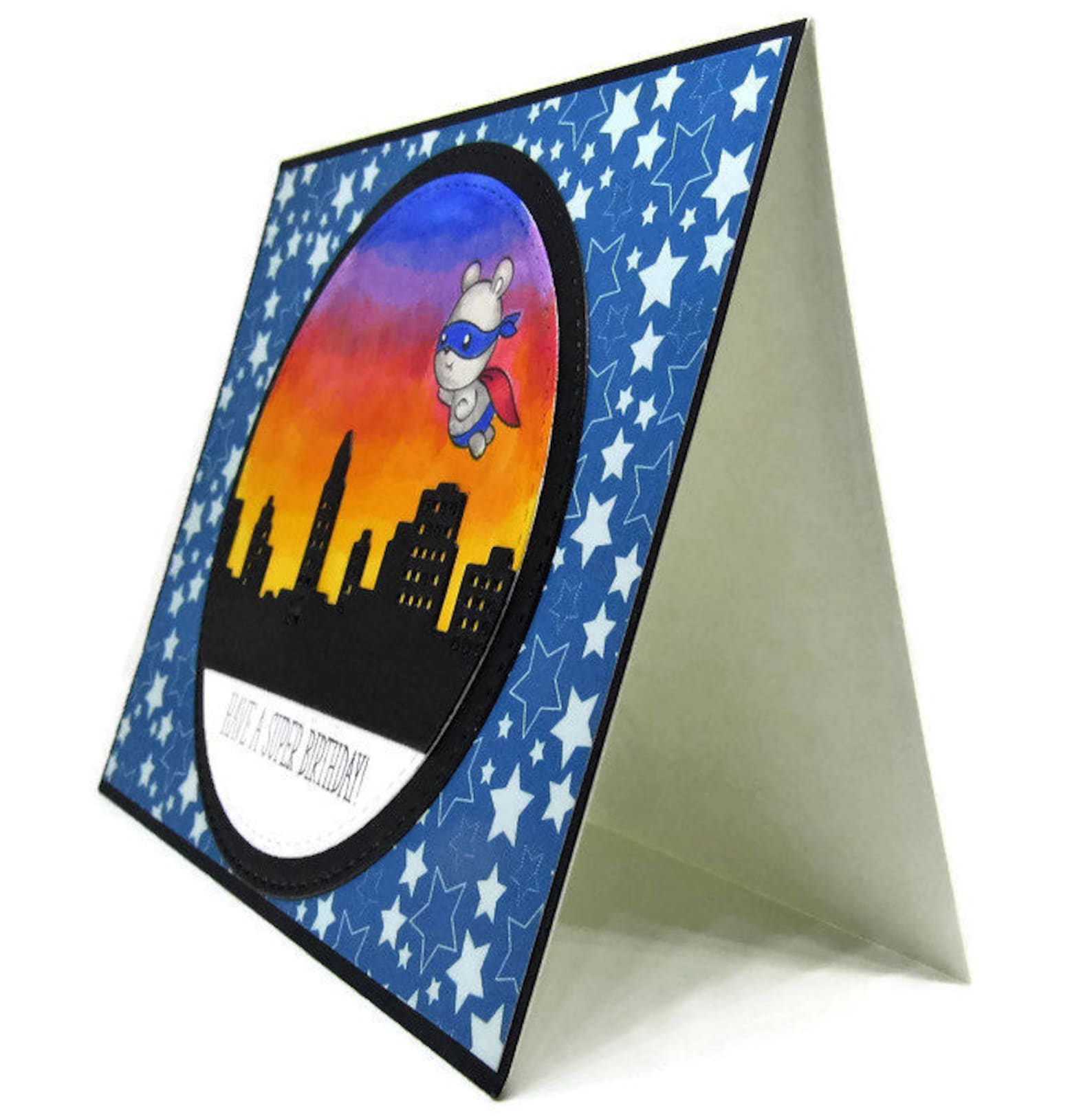 Have A Super Birthday Handmade Card Super Hero Card - Etsy