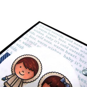 Handmade Love Card Eskimo Kisses Hand Colored Eskimo Themed Card for ...