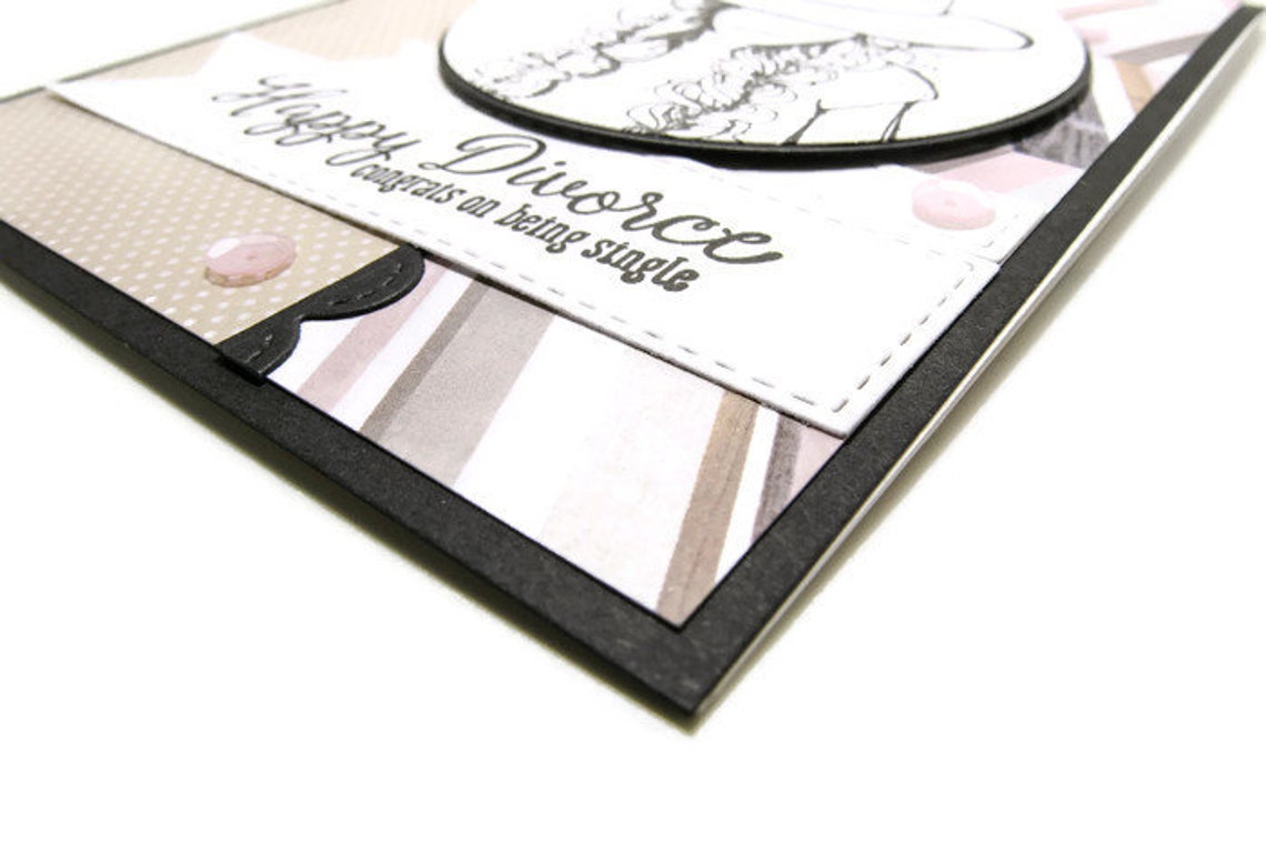 Handmade Happy Divorce Congrats on Being Single Card With Tan - Etsy