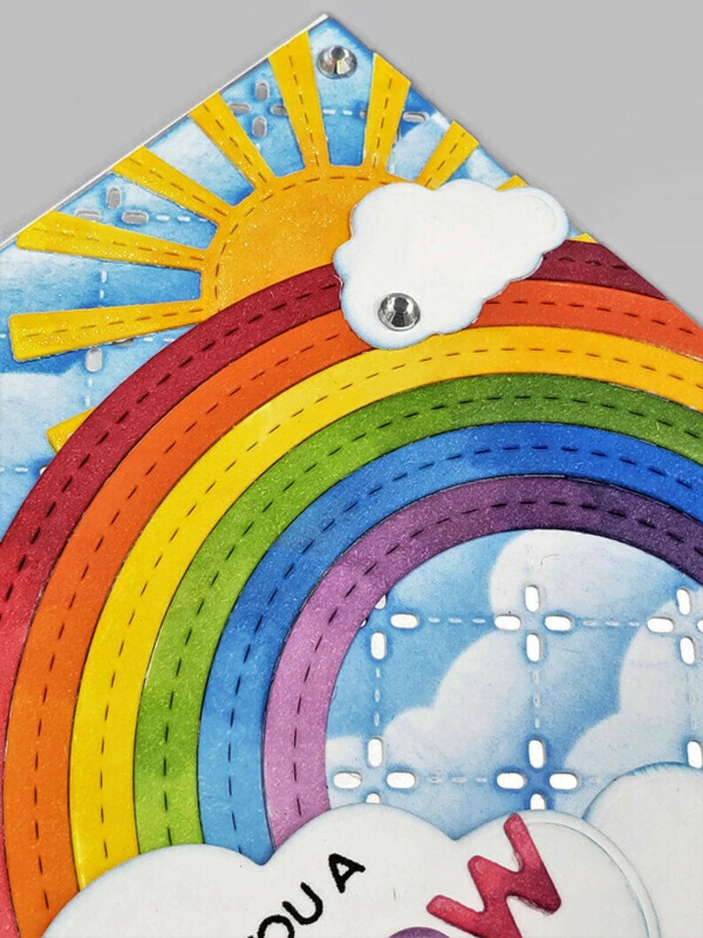 Wishing You A Rainbow of Happiness Encouragement Card - Etsy