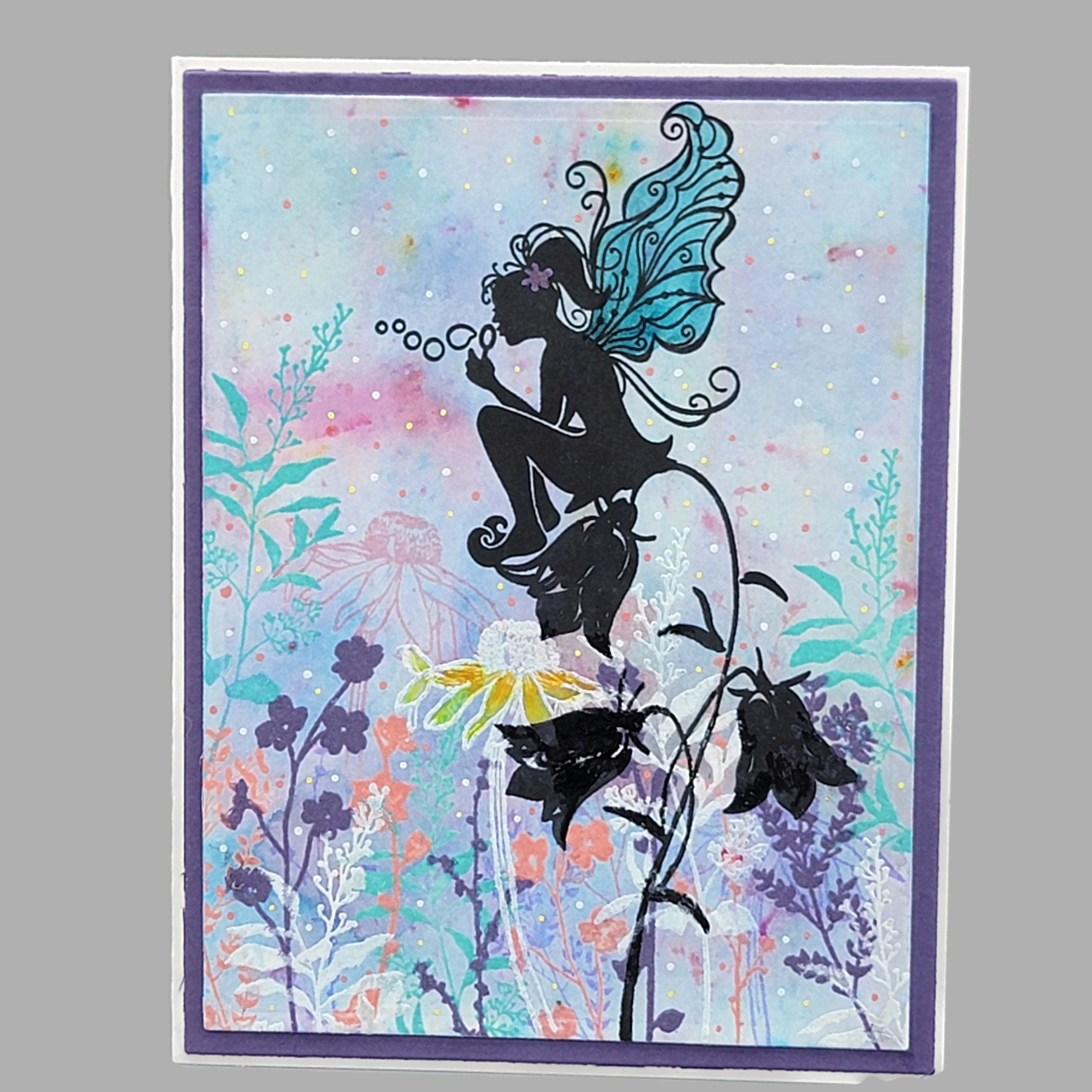Handmade Fairy Themed Greeting Card Blank Note Card R230042 - Etsy
