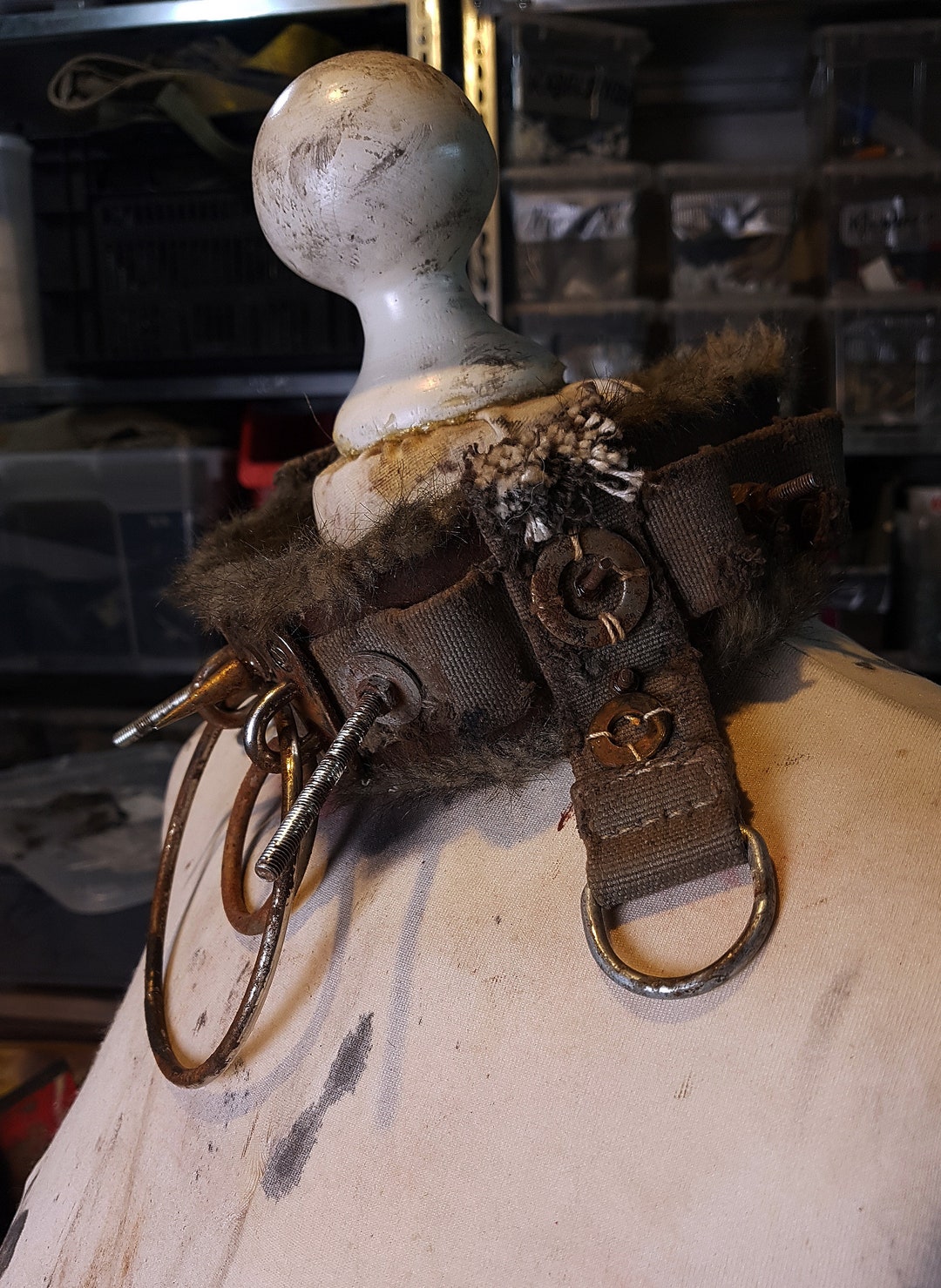 Postapocalyptic Spike Collar "warlord" - Etsy