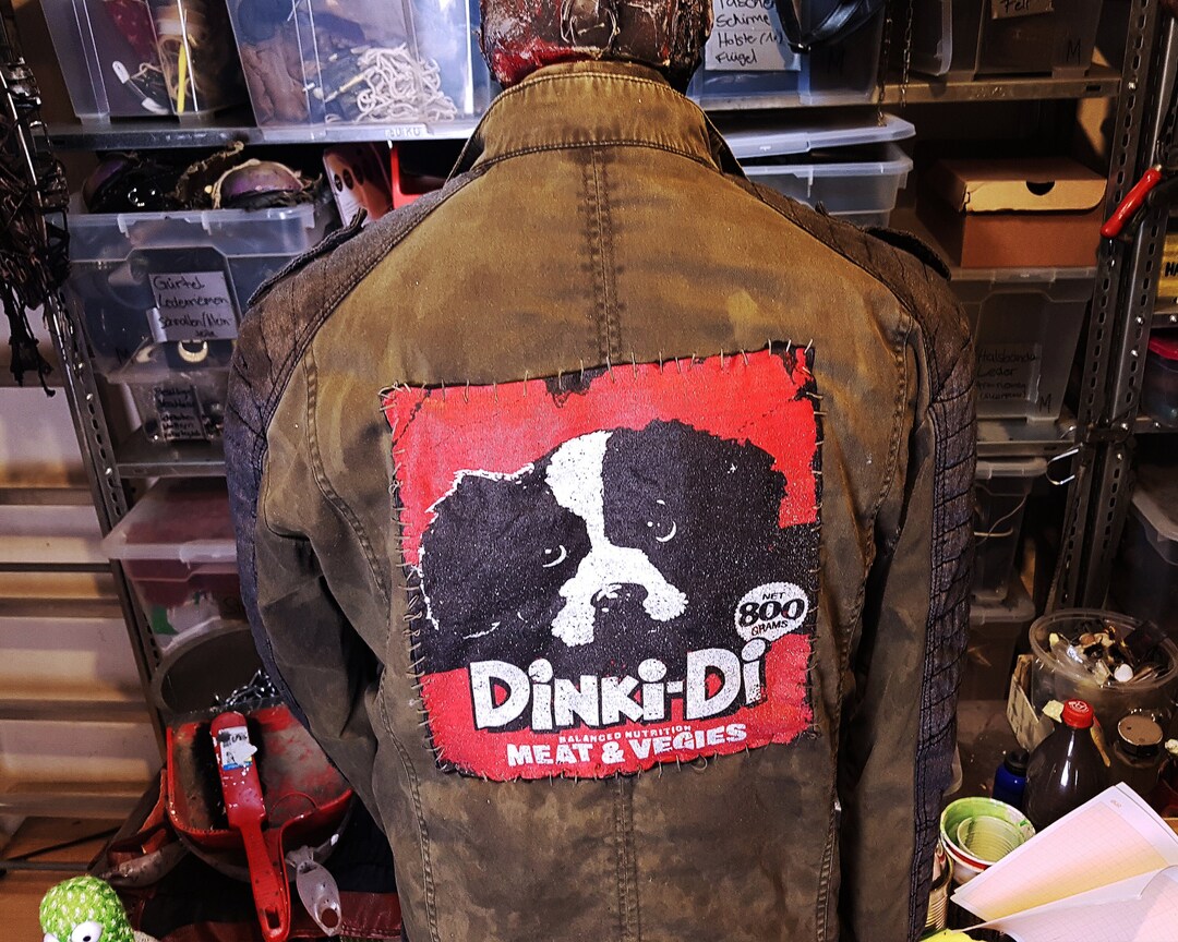 Upcycled Post Apocalyptic dinki Di Backpatch Biker Jacket Size L - Etsy