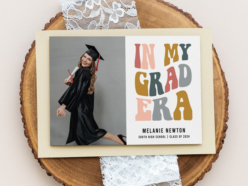 In My Grad Era Graduation Announcement Template, Graduation Era ...
