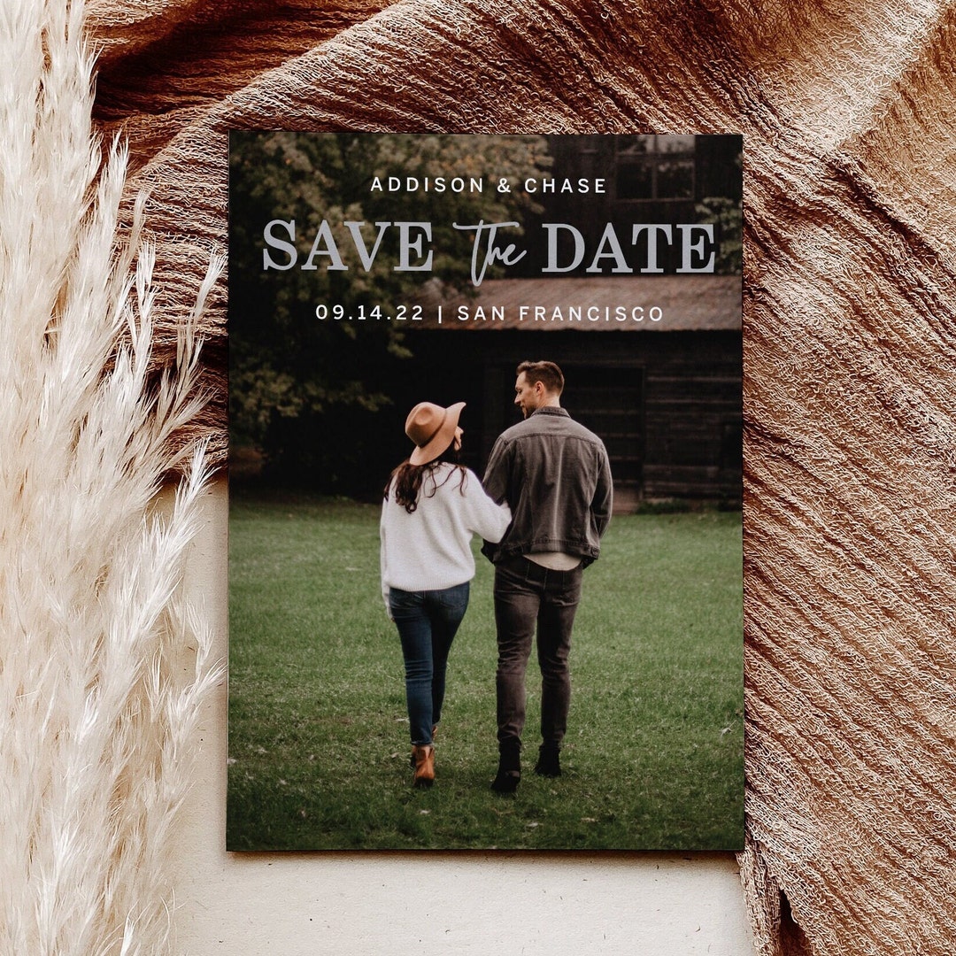 Photo Save the Date Printable Template, Editable Save the Date Template ...