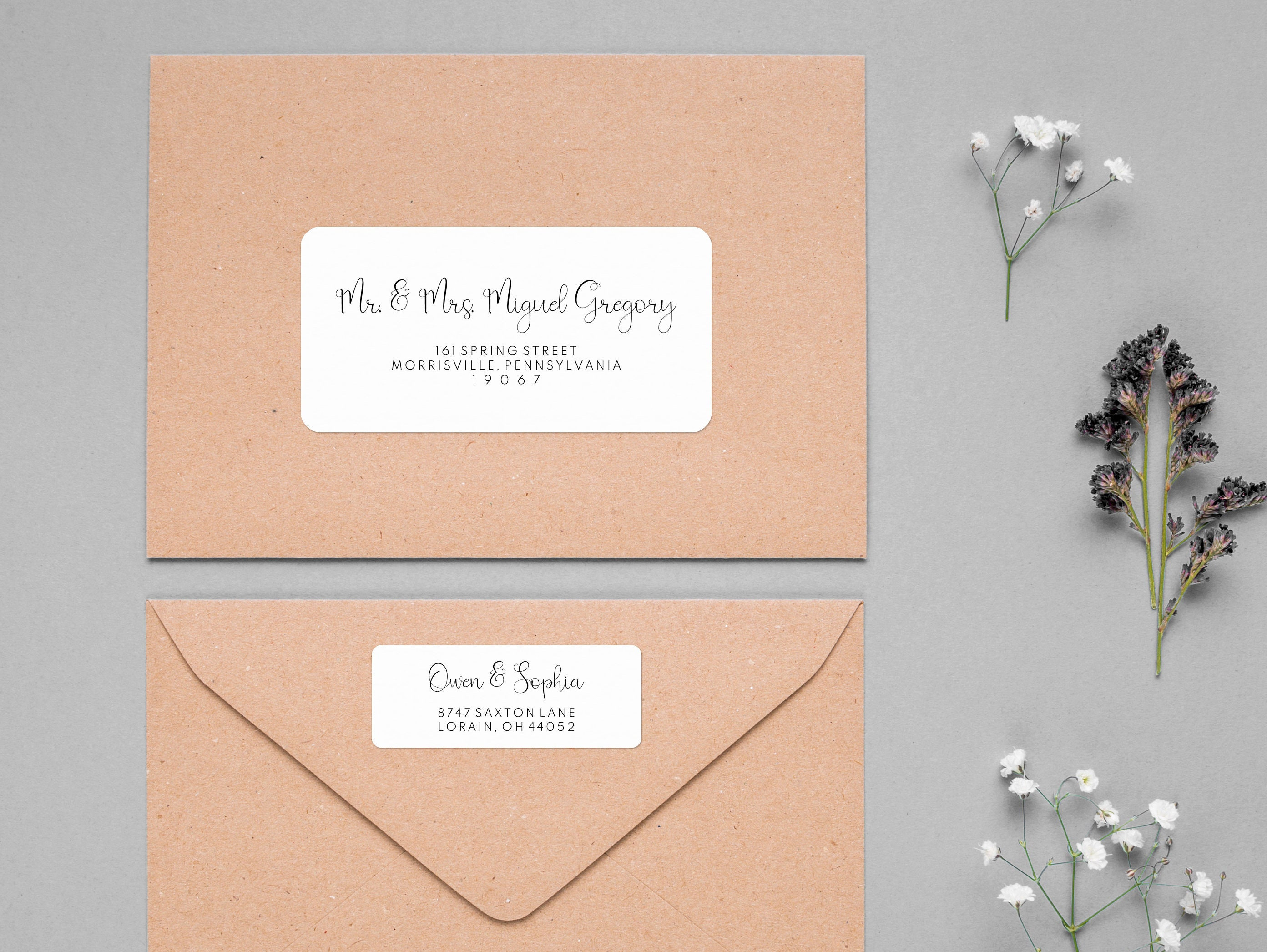 Printable Address Labels Wedding Envelope Labels Editable | Etsy