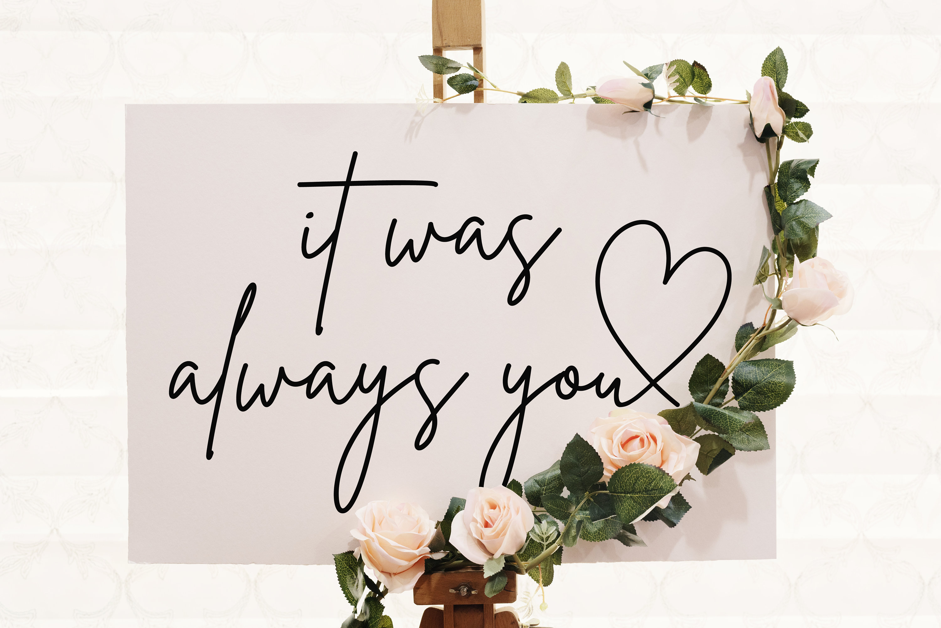 It Was Always You Printable Wedding Sign Wedding Reception - Etsy