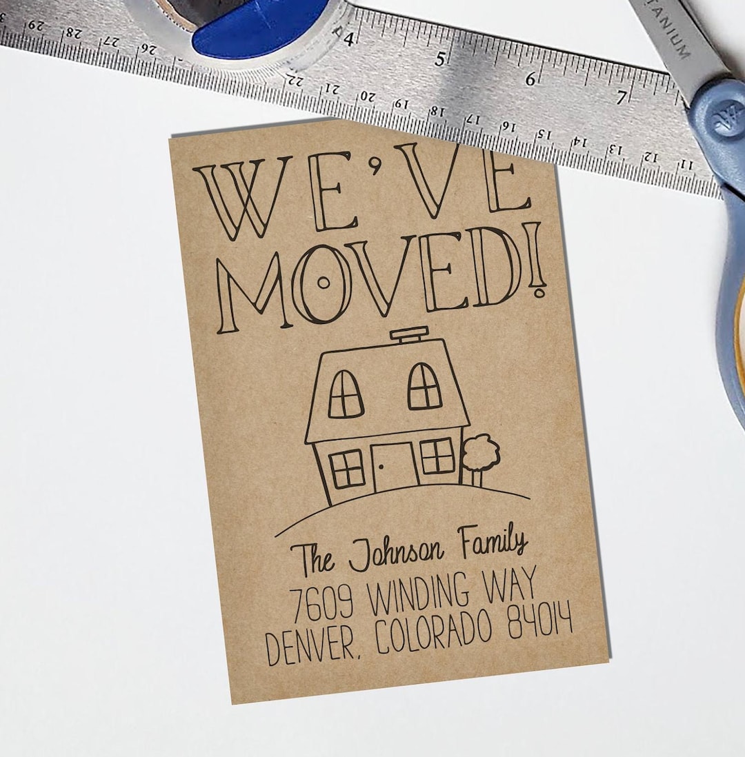 Moving Announcement Printable Template, Editable Moving Announcement ...