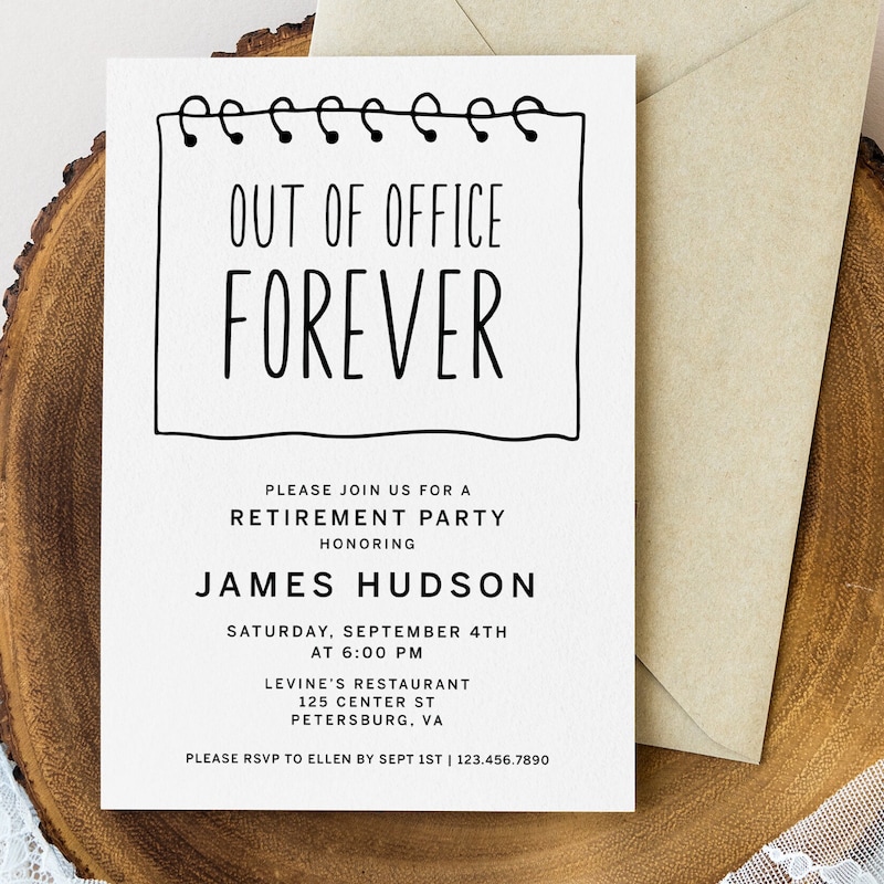 Retirement Party Invitations - Etsy