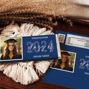 Graduation Candy Bar Wrapper Template, Photo Candy Bar Wrapper With ...