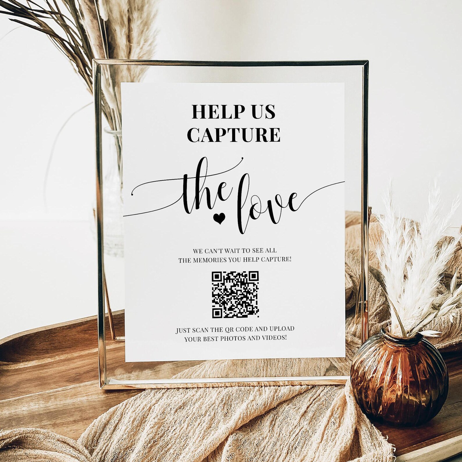Help Us Capture the Love Wedding Sign Template, Wedding Pictures Sign ...