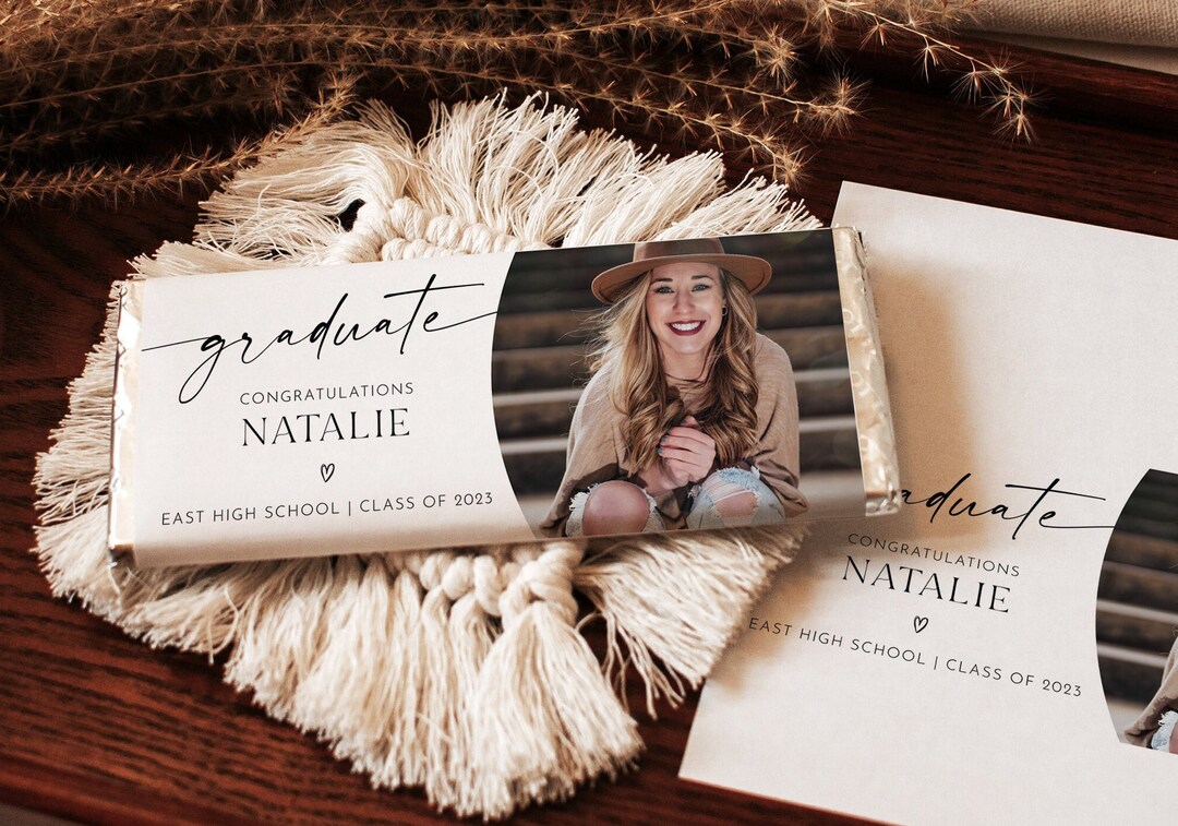 Graduation Candy Bar Wrapper Template, Photo Candy Bar Wrapper ...
