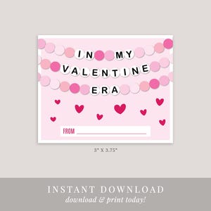 In My Valentine Era Printable Valentines Cards, Swiftie Valentine Cards ...