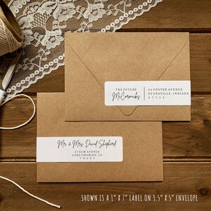 Printable Envelope Address Wrap Labels, Editable Wedding Envelope ...