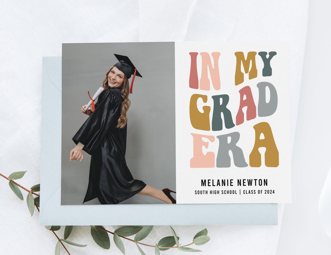 In My Grad Era Graduation Announcement Template, Graduation Era ...
