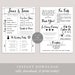 Printable Rustic Wedding Program Template, Editable Order of Ceremony ...