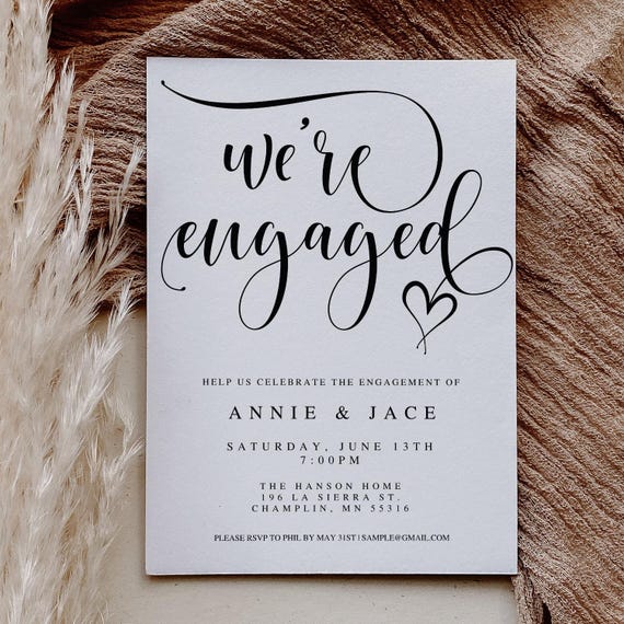 Engagement Announcement Wording Samples