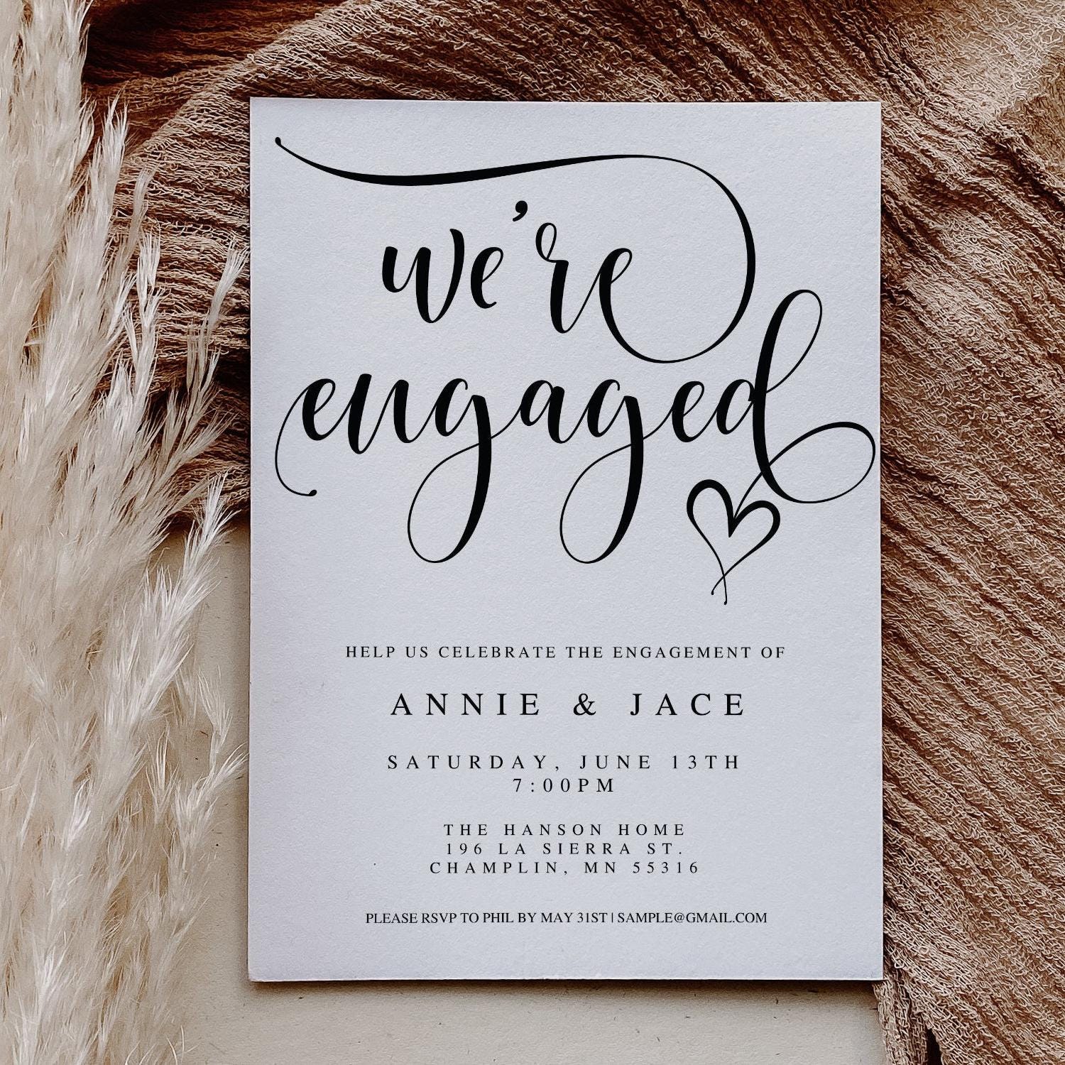 Engagement Announcement Template Free Engagement Announcement