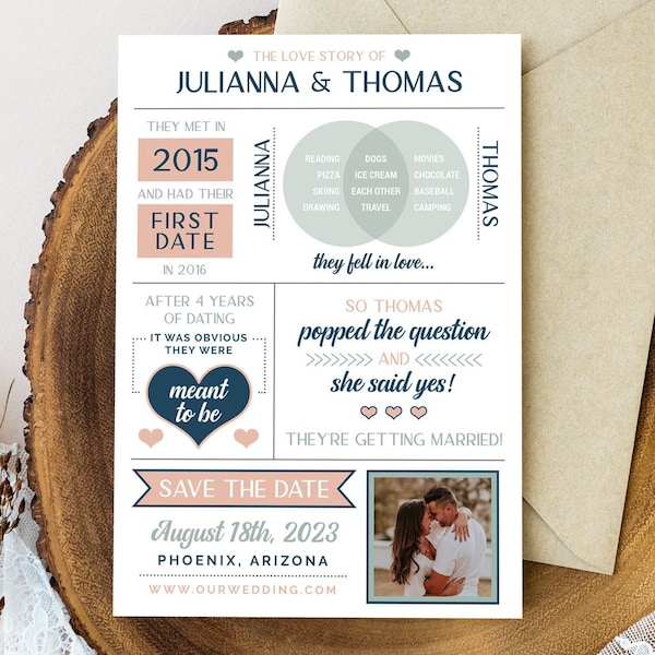 Fun Save the Date - Etsy