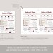 Printable Infographic Wedding Program, Burgundy Ceremony Program ...