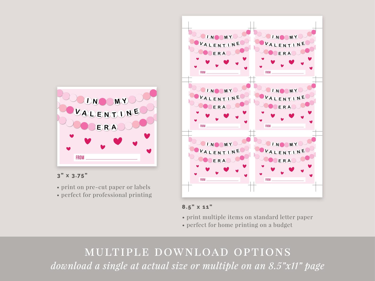 In My Valentine Era Printable Valentines Cards, Swiftie Valentine Cards ...