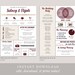 Printable Infographic Wedding Program, Burgundy Ceremony Program ...