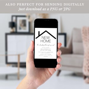 Moving Announcement Template, New Home, New Address, Housewarming ...