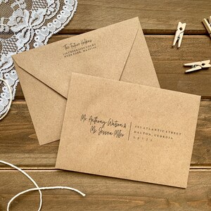 Printable Wedding Envelope Template, Editable Wedding Envelope Address ...