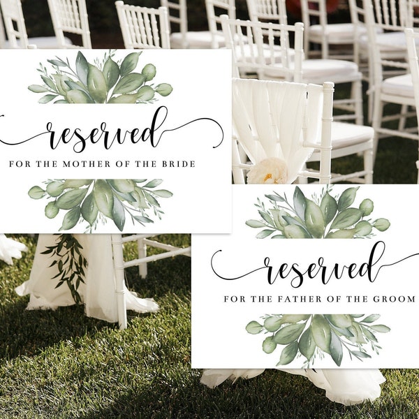 Seat Reserved Sign Printable - Etsy